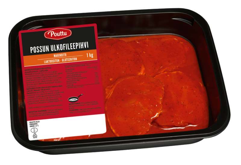 Pouttu Possun Ulkofileepihvi 1 kg, marinoitu - Pouttu Pouttu Possun Ulkofileepihvi 1 kg, marinoitu - Pouttu